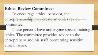 Ethical and Social rersponsibilities of an Entrepreneur | PPTX