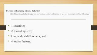 Ethical and Social rersponsibilities of an Entrepreneur | PPTX