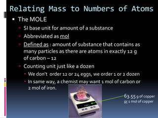 Chapter 3.3 : Counting Atoms | PPT