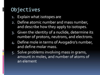 Chapter 3.3 : Counting Atoms | PPTX