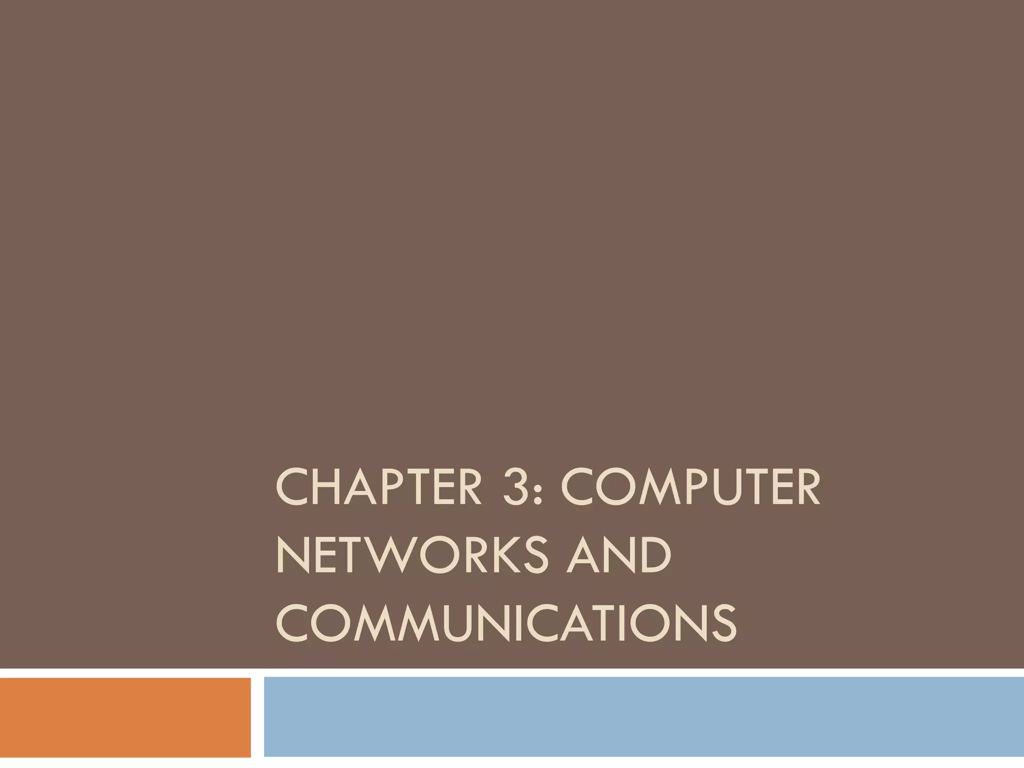 NETWORK COMMUNICATION TECHNOLOGY | PPT