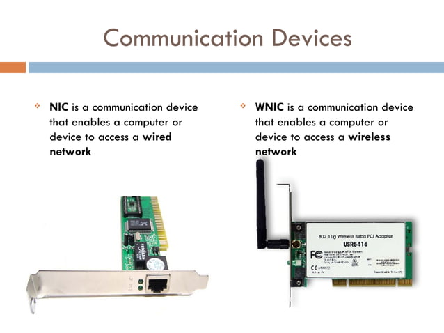COMMUNICATION DEVICES: HARDWARE REQUIREMENTS AND FUNCTIONS OF ...