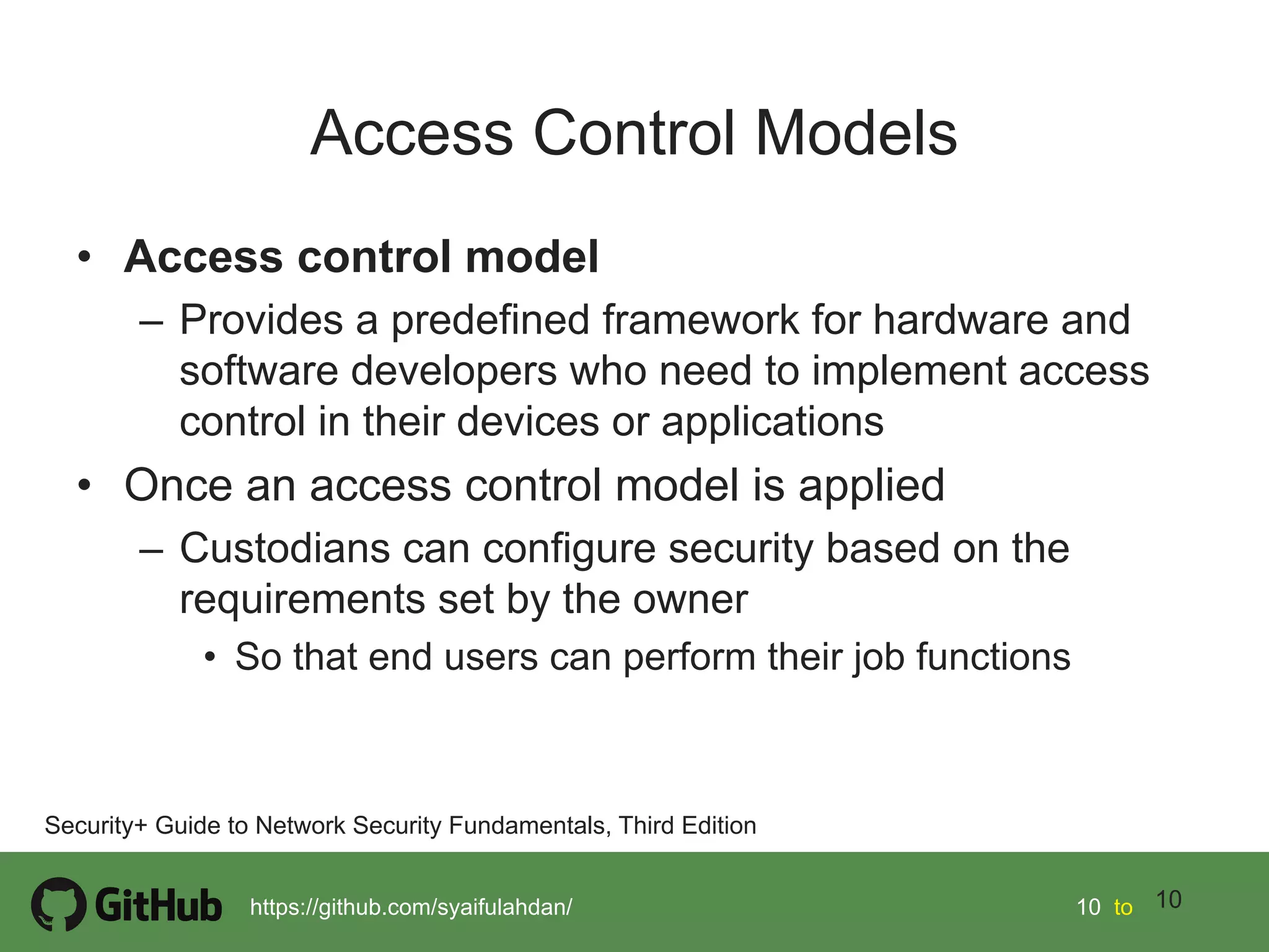 Chapter 3 access control fundamental i | PPT