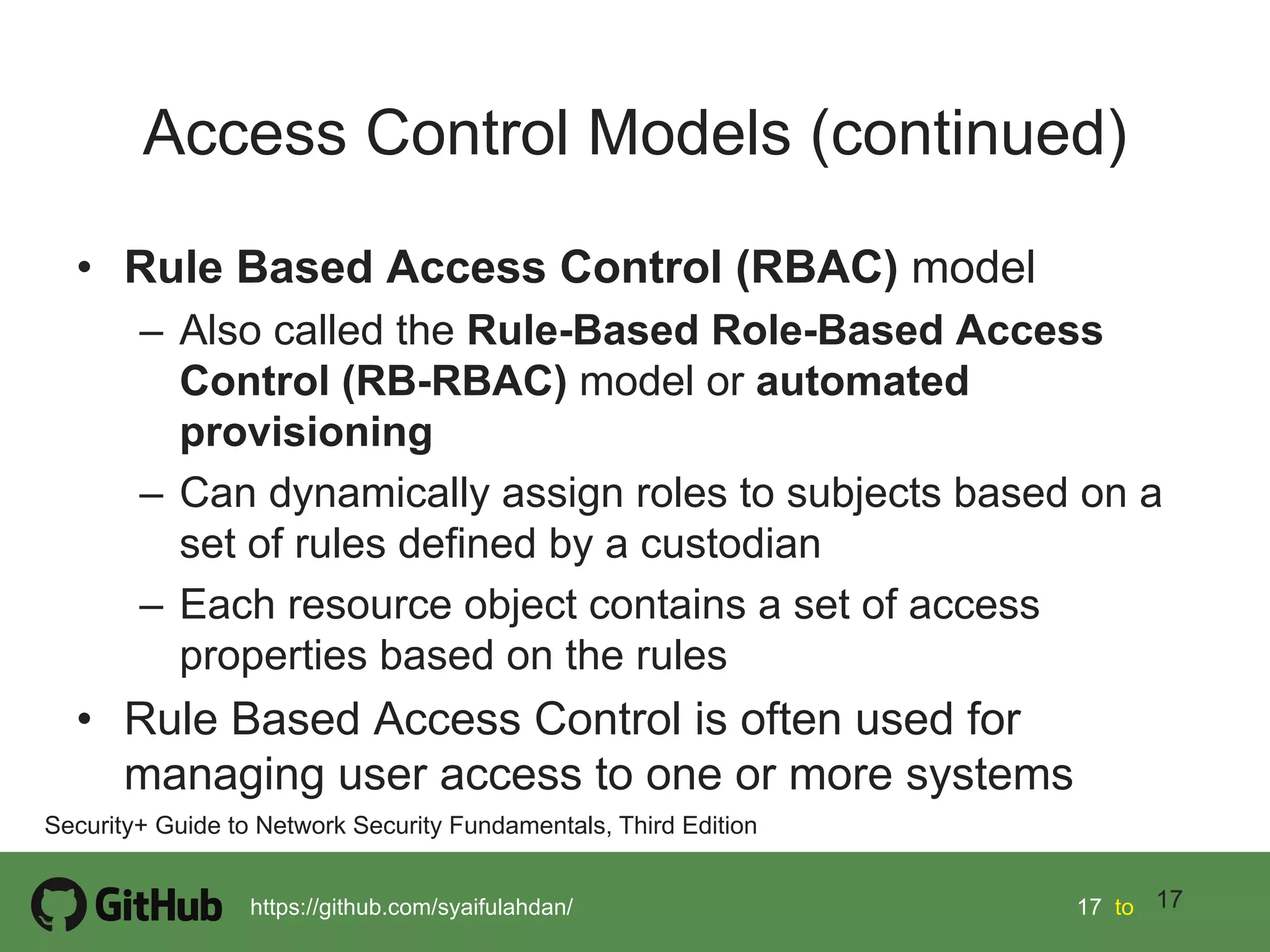 Chapter 3 access control fundamental i | PDF
