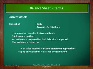 Accural Accounting & The Balance Sheet | PPT