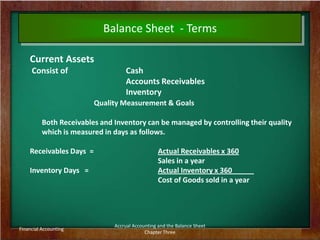Accural Accounting & The Balance Sheet | PPT