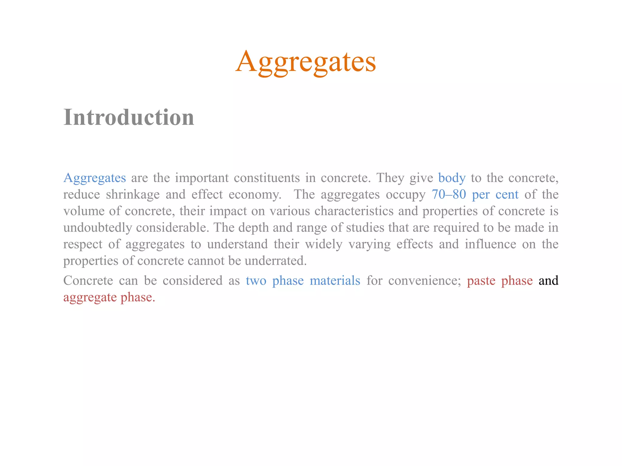 Chapter 3 Aggregates Part 1 Ppt