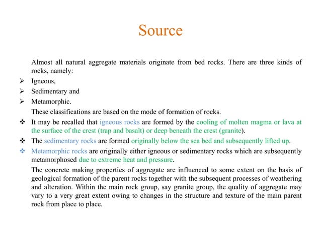 Chapter 3 aggregates (Part-1) | PPT