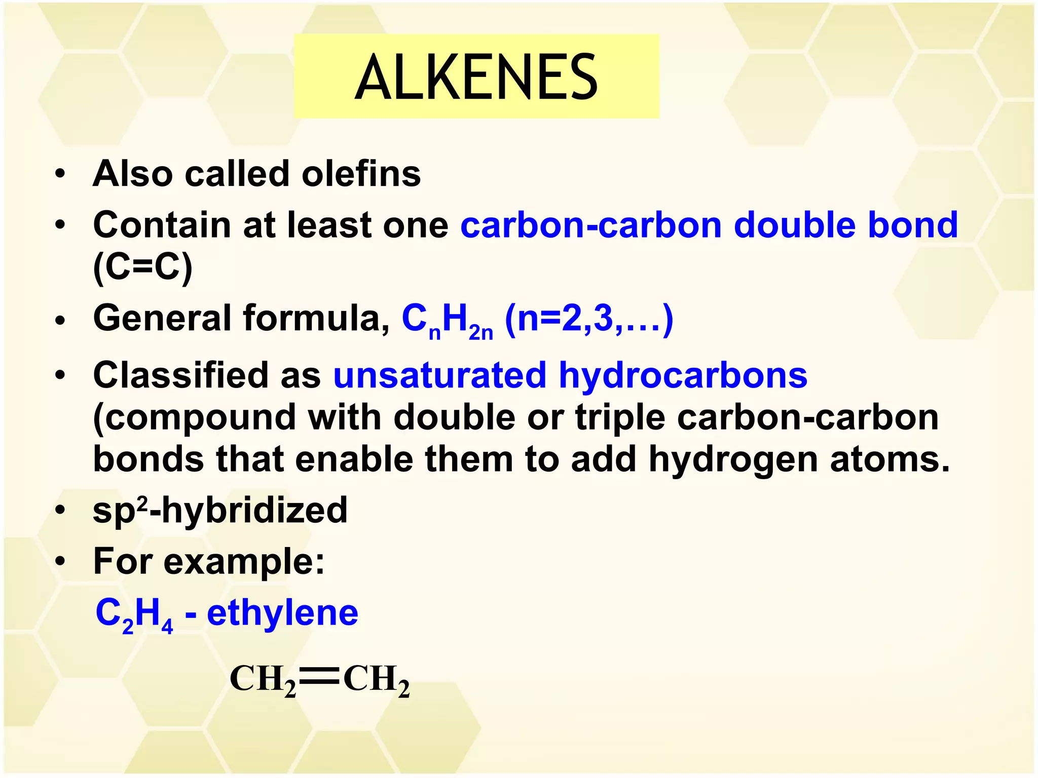 Chapter 3 Alkenes | PPT