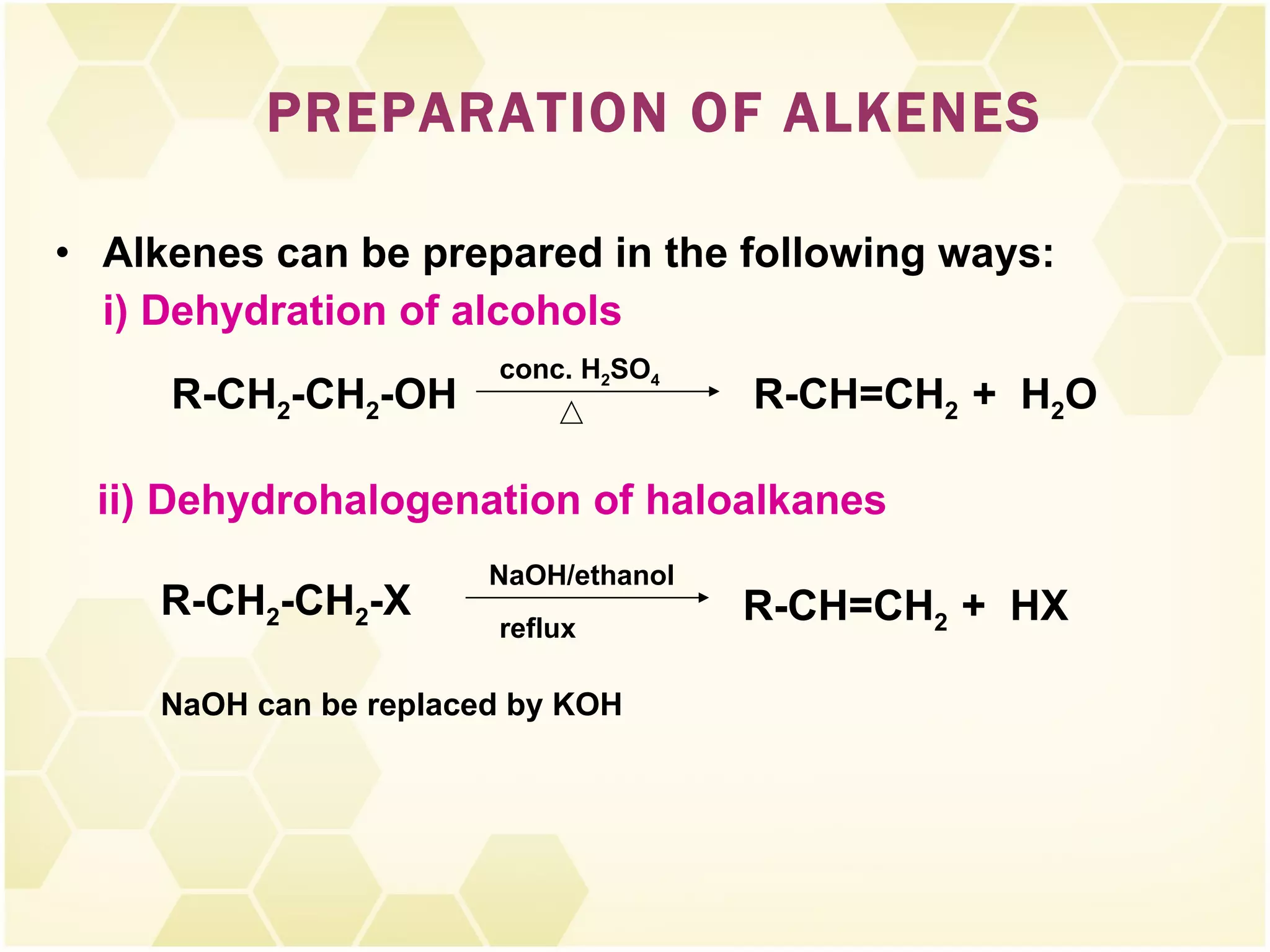Chapter 3 Alkenes | PPT