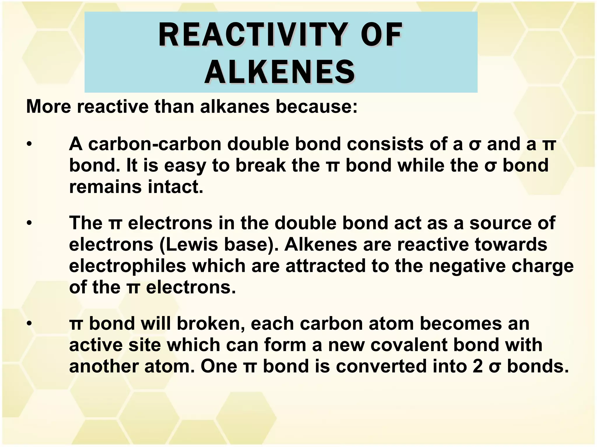 Chapter 3 Alkenes | PPT