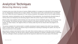 Chapter 3 - Analytical Techniques | PPT