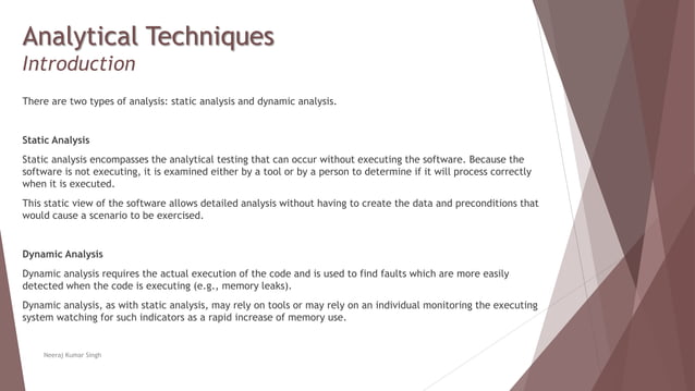 Chapter 3 - Analytical Techniques | PPT