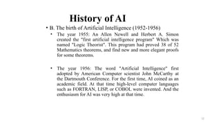 Chapter 3- Artificial Intelligence (AI) with history of AI.pptx