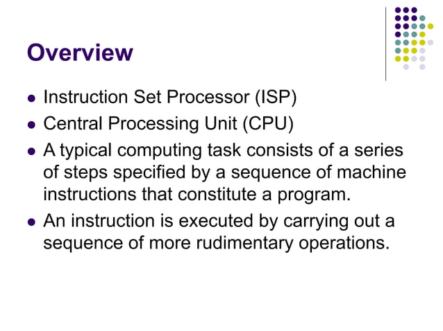 chapter3 - Basic Processing Unit.ppt | Operating Systems | Computer Software and Applications
