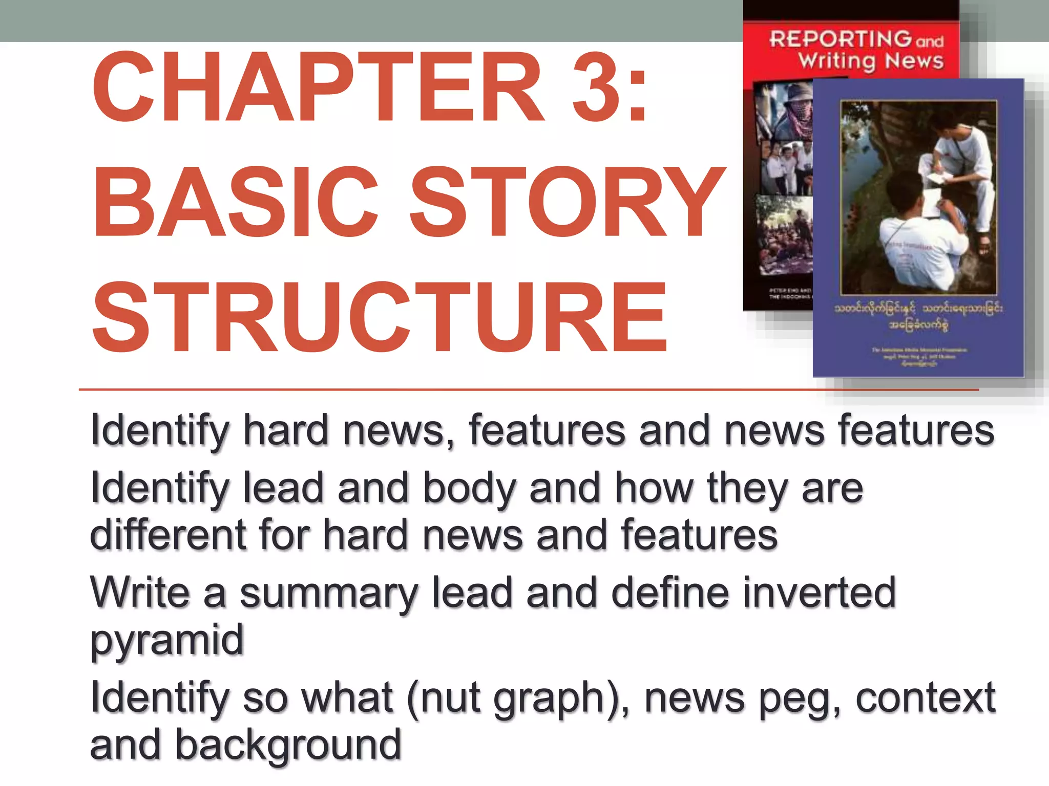 Basic News Story Structure - JNL-1102 - Reporting and Writing I ...