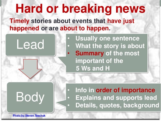 Basic News Story Structure - JNL-1102 - Reporting and Writing I - Pro…