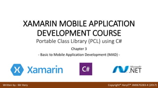Xamarin.Form : Basic to Mobile Development | PPT