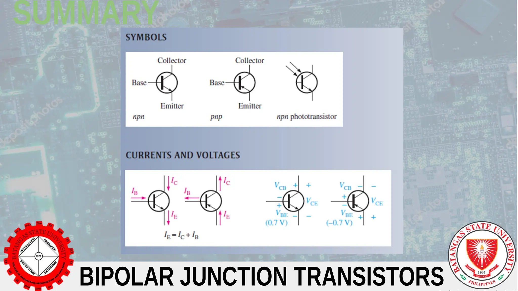 Chapter (3) - Bipolar Junction Transistor | PPTX