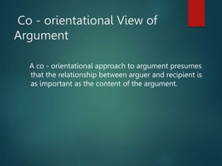 Chapter 3- Co-oriental Model of argument.pptx