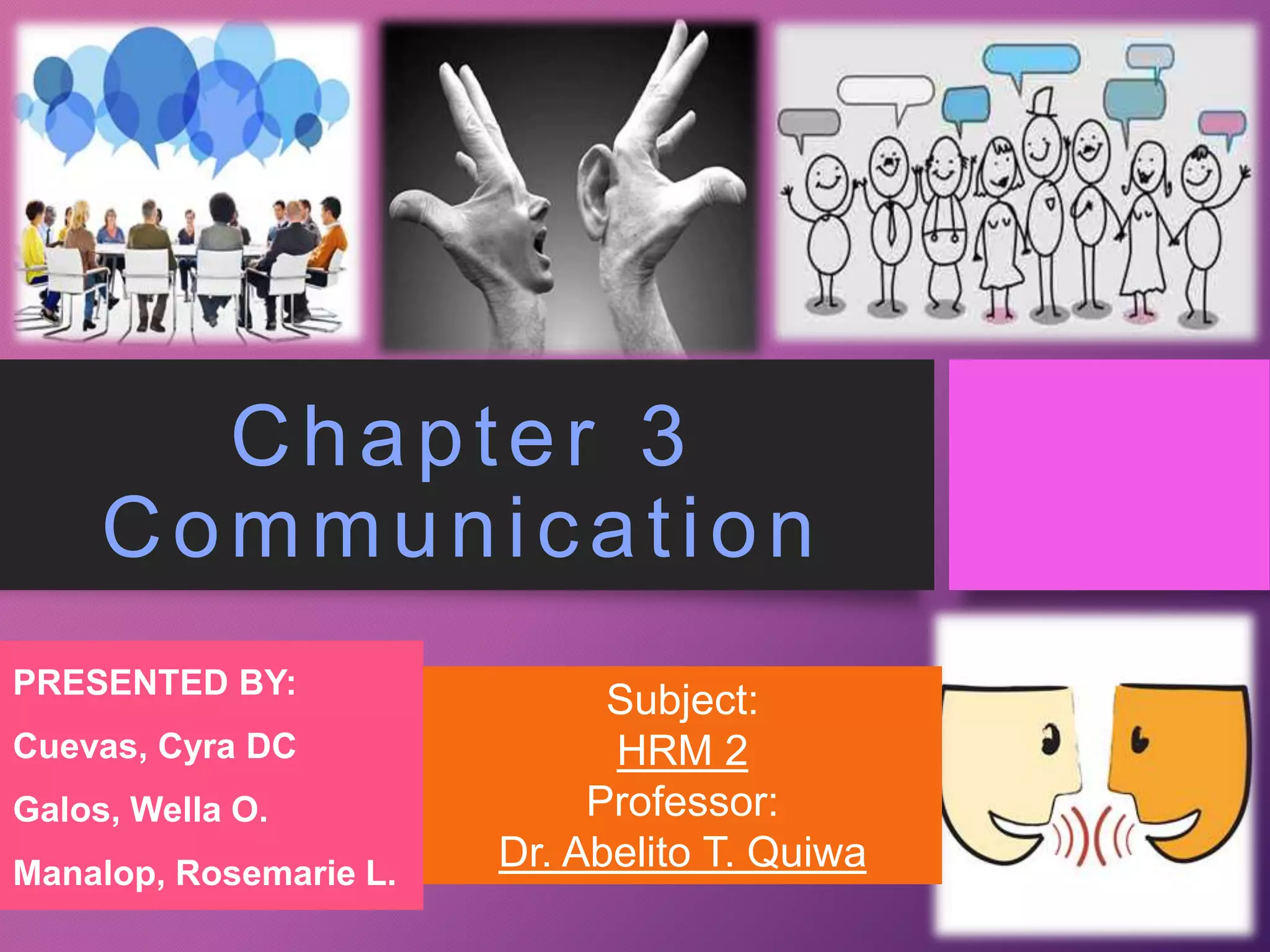 Chapter 3 - Communication | PPTX