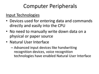 Chapter 3 computer hardware | PPTX
