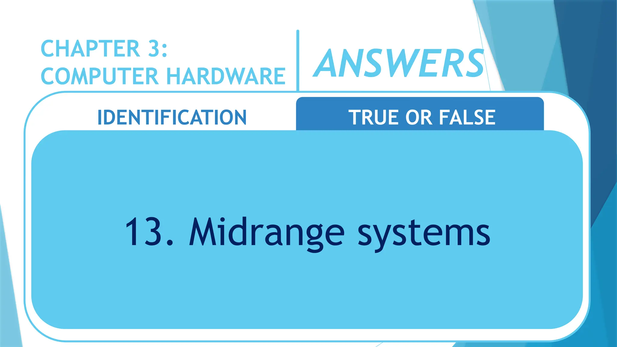 Chapter 3 - Computer Hardware [Quiz and Answers] (1).pptx | Operating Systems | Computer ...