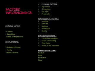 Chapter 3 . consumer behavior | PPT