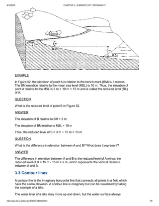 Chapter 3 elements of topography | PDF