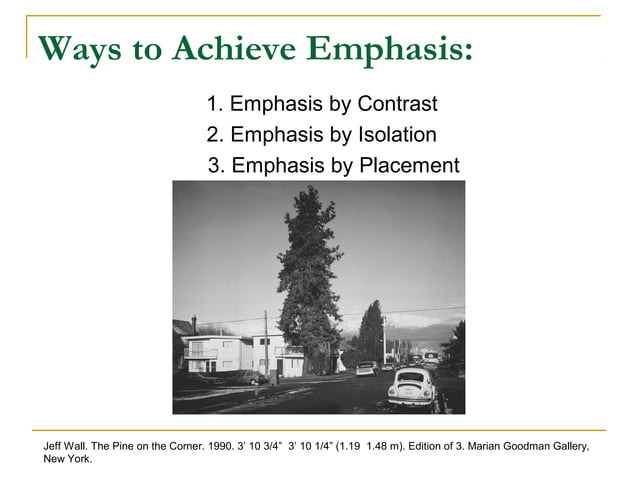 Chapter 3 emphasis and focal point | PPT | Photography | Arts and Crafts