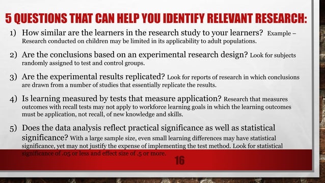 Chapter 3 Evidence-Based Learning | PPTX