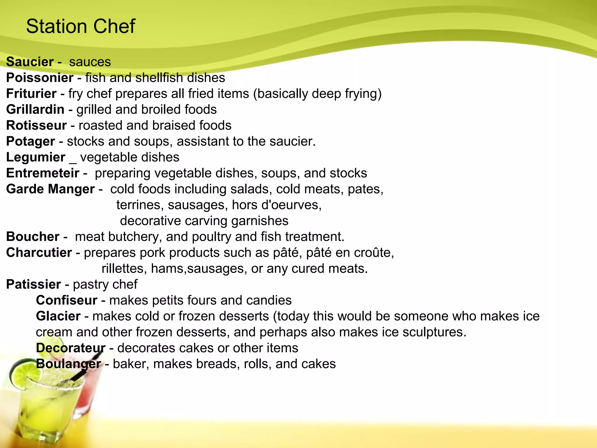 HRM 111 Chapter 3 FOOD AND BEV | PPT