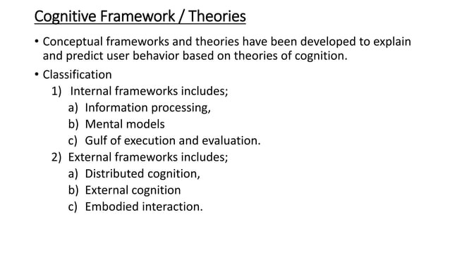 Chapter 3 - HCI Human Factors Cognition Perception.pptx | Artificial Intelligence | Technology ...