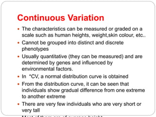 Continuous Variation In Humans