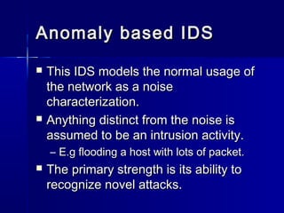 Chapter 3- Intrusion Detection.pdf | Internet | Computing