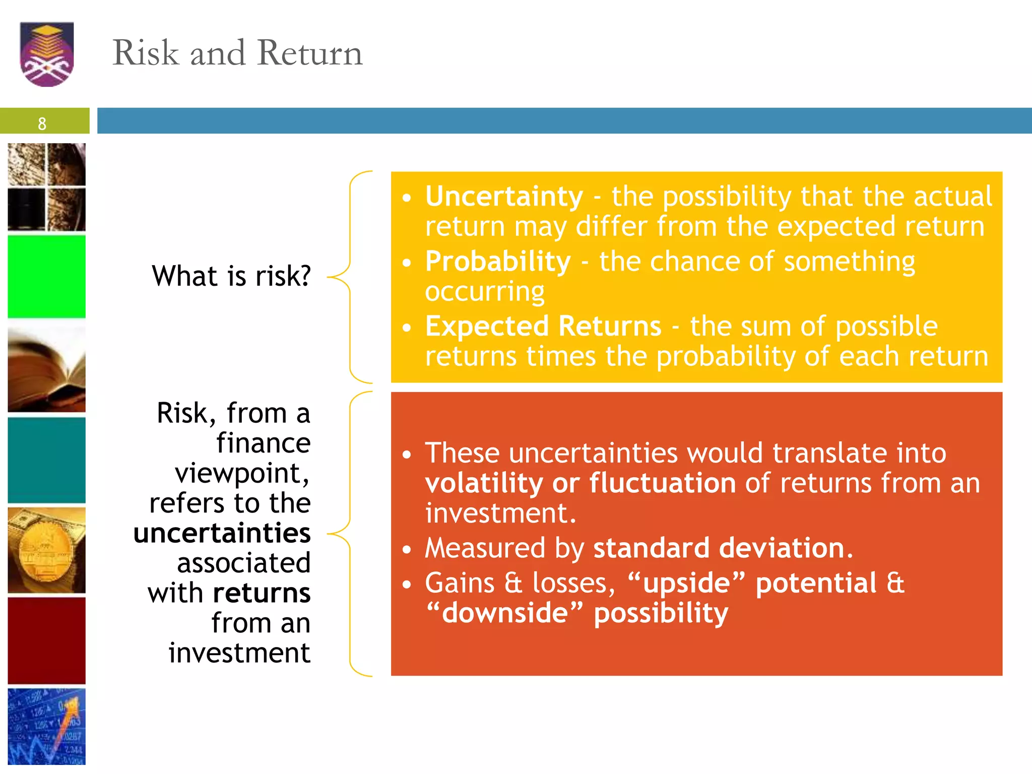 Chapter 3 Investment Return and Risks | PPTX