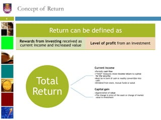 Chapter 3 Investment Return and Risks | PPTX