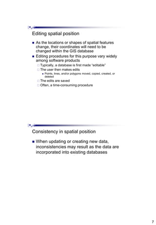 Chapter3 is344(gis)(acquiring, creating, and editing gis db ) | PDF