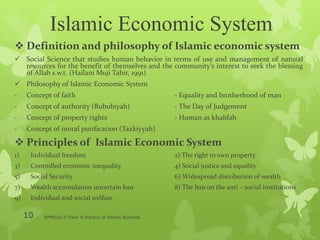 Chapter 3 Islamic Economic System and Conventional | PPTX