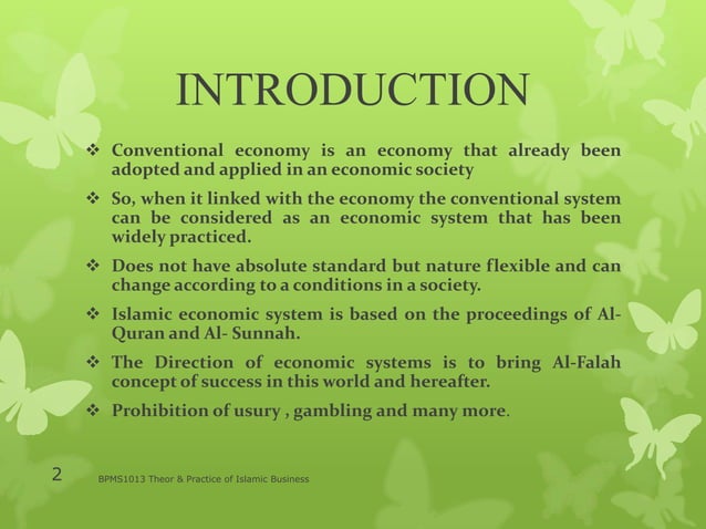 Chapter 3 Islamic Economic System and Conventional | PPTX