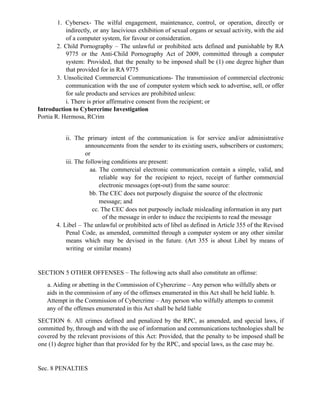 Chapter 3 legal framework of cybercrime and law enforcement tools | PDF ...