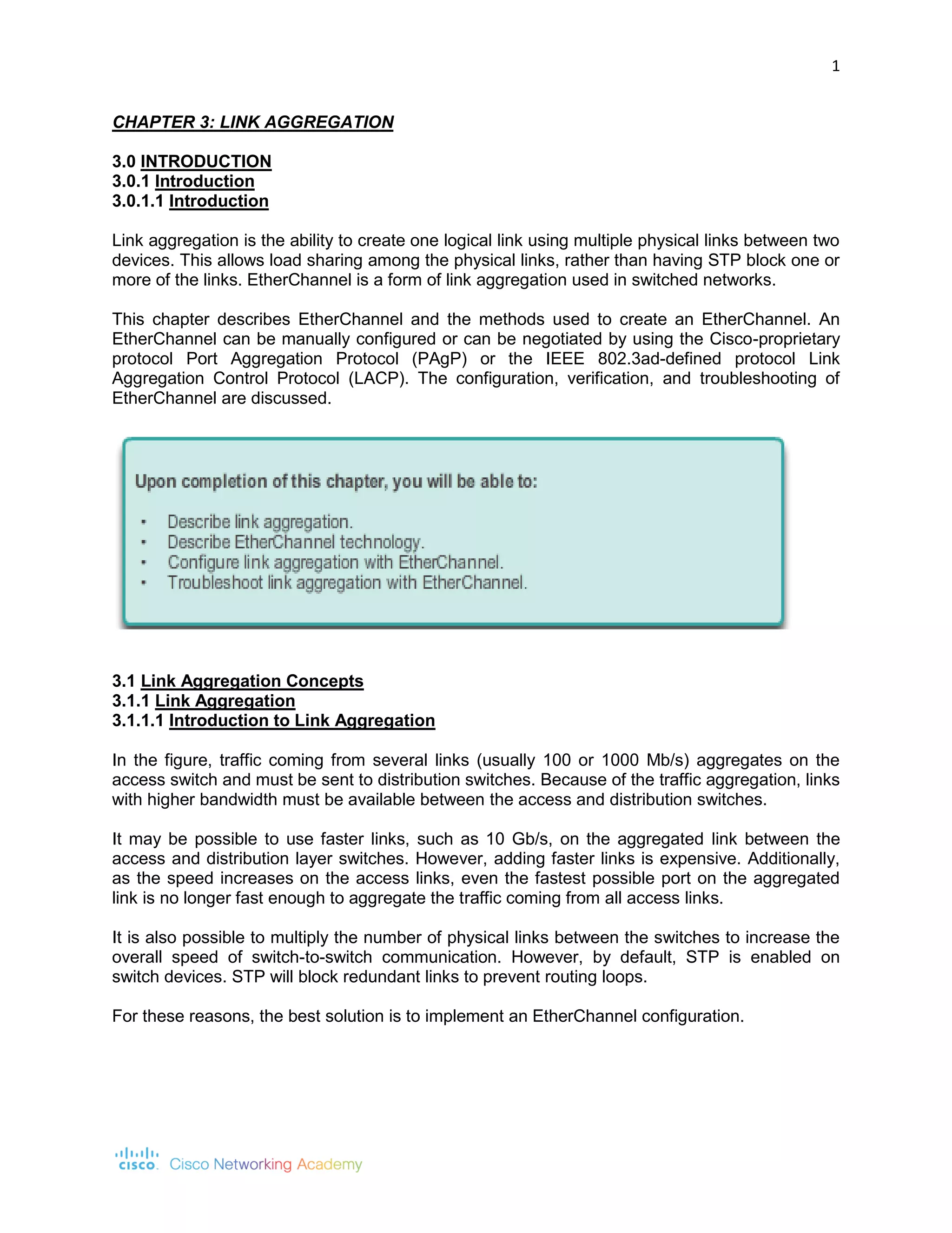 Chapter 3 link aggregation | PDF