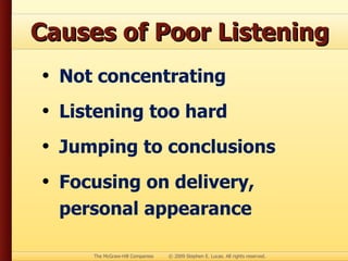 Chapter 3 - Listening | PPT