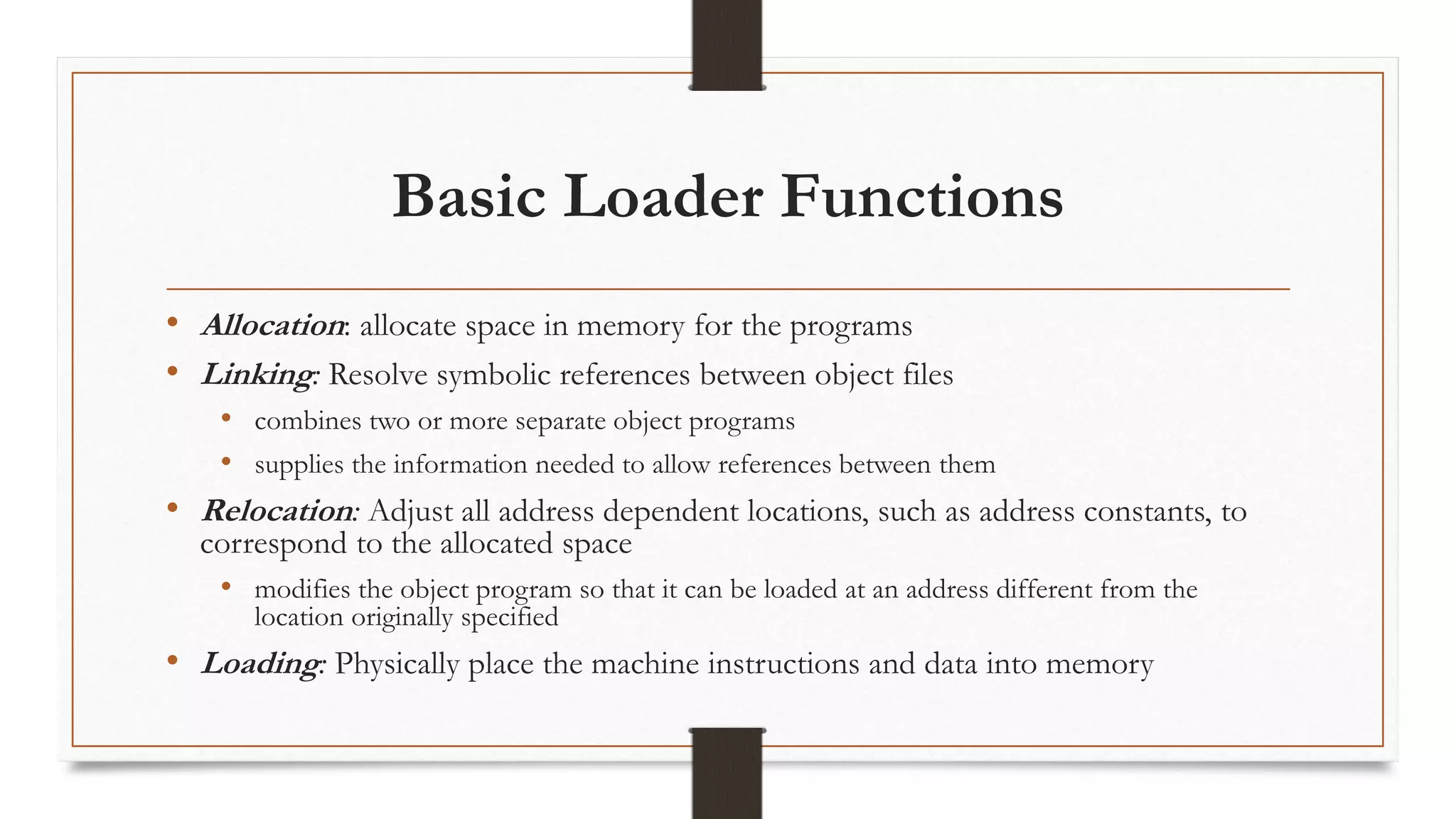 loaders and linkers | PDF