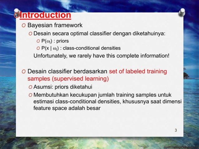 Chapter 3 maximum likelihood and bayesian estimation-fix | PPTX
