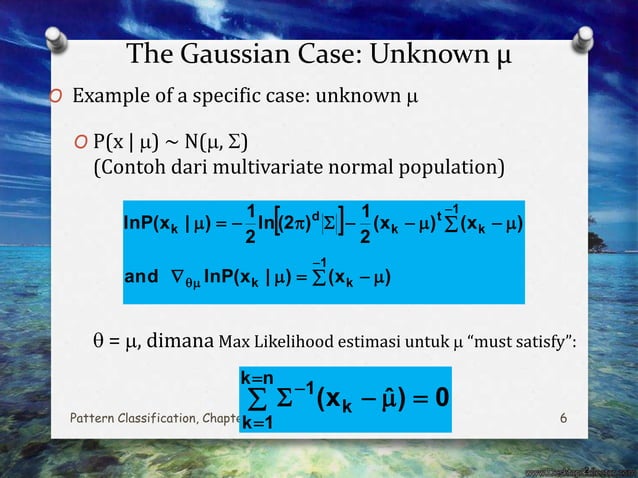 Chapter 3 maximum likelihood and bayesian estimation-fix | PPTX