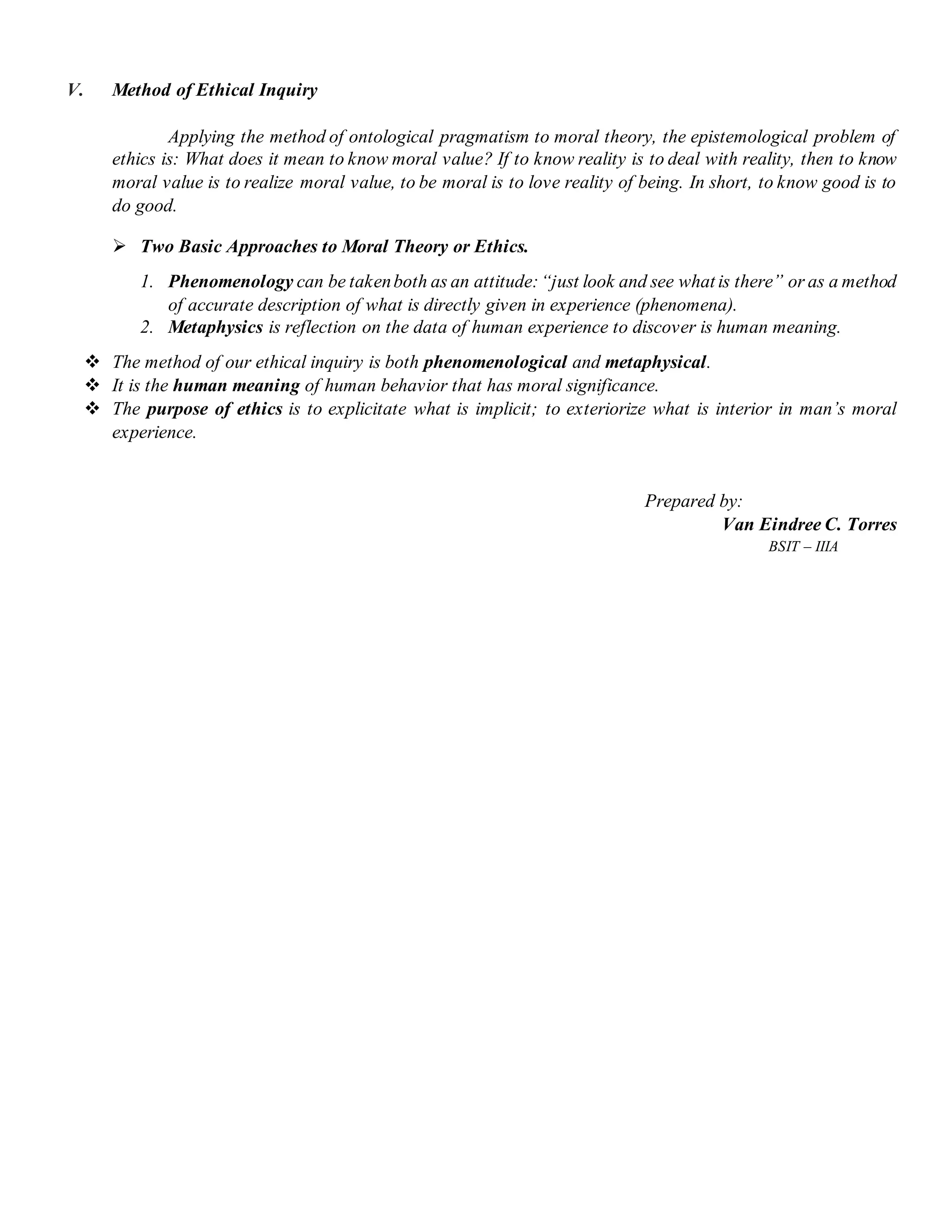 Chapter 3 - Method of Moral and Social Philosophical Inquiry | DOCX
