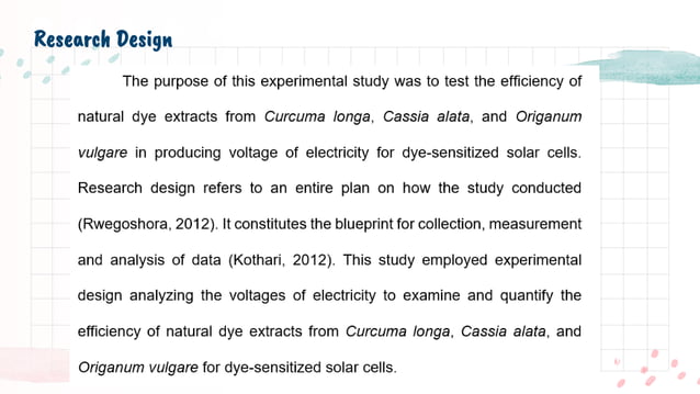 Chapter 3 Methodology (Capstone Research) | PDF | Home & Garden
