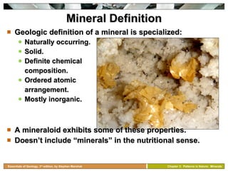 Chapter 3 minerals | PPT