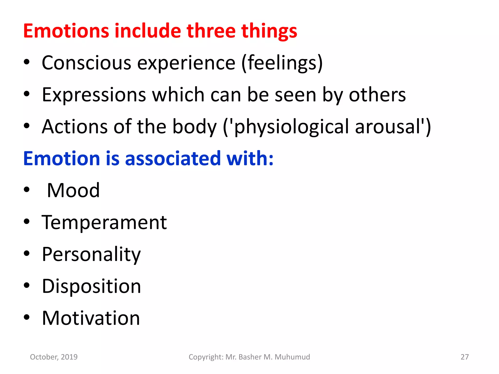 Chapter 3: Motivation and Emotions | PDF